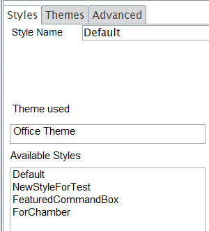 Try Access Theme settings